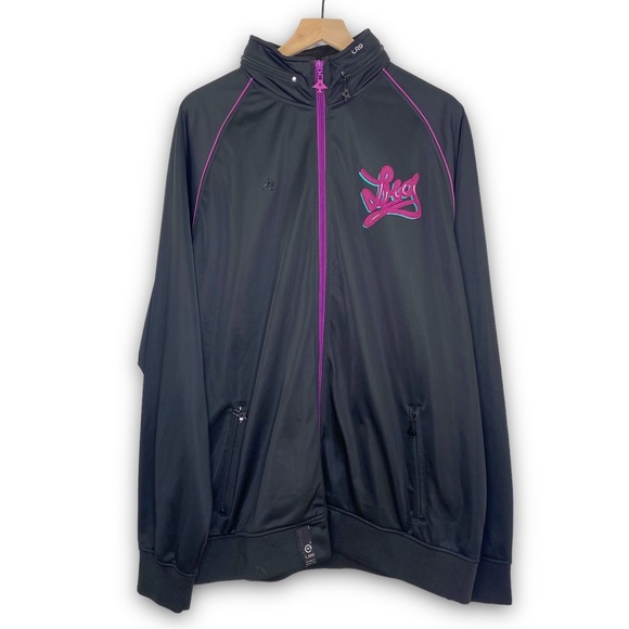 Lrg | Jackets & Coats | Lrg Embroidered Black Logo Jacket With Hidden ...